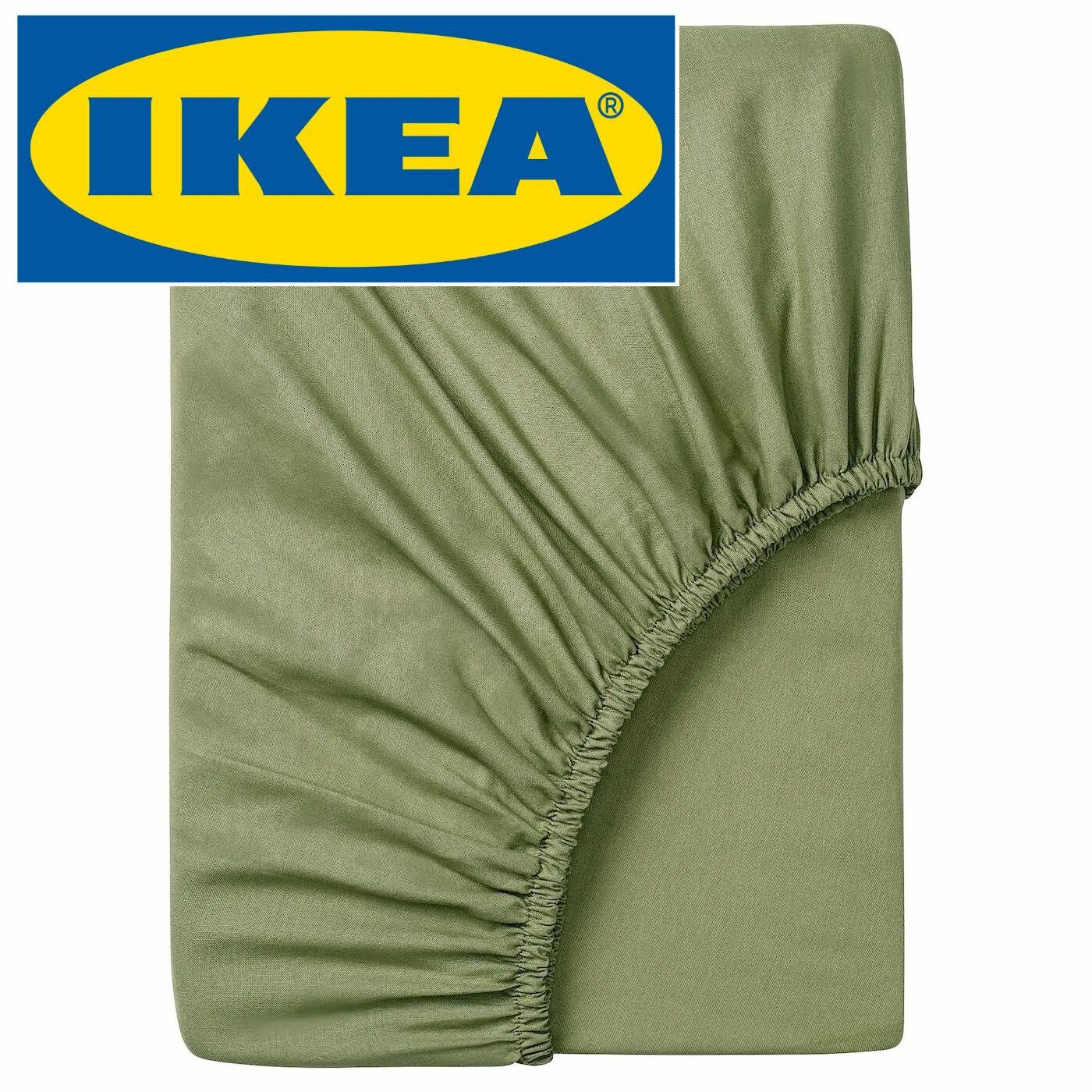 Пододеяльник DVALA IKEA, Натуральный хлопок 100%, Светло-бежевый 180x200 см