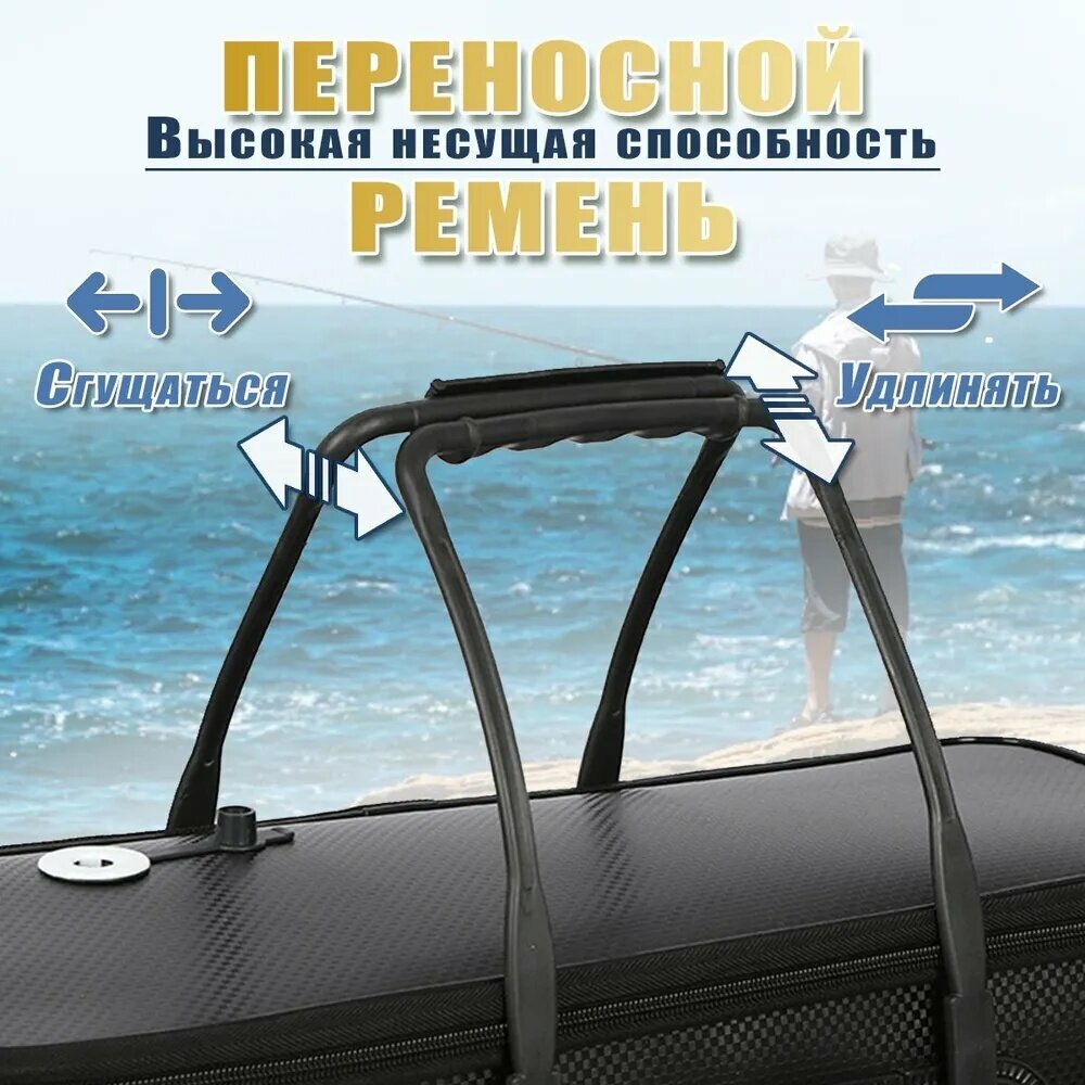 Сумка рыболовная, кан для рыбы, подарок рыбаку,45х16х45см