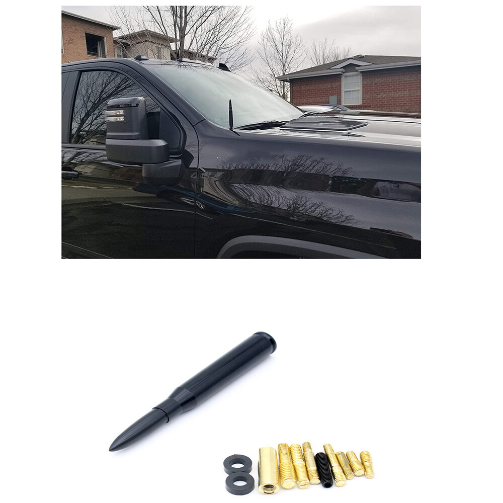 Антенна для Chevrolet Silverado 1500 2500, тип «пуля», калибр 0,5, серебряная, с мачтой
