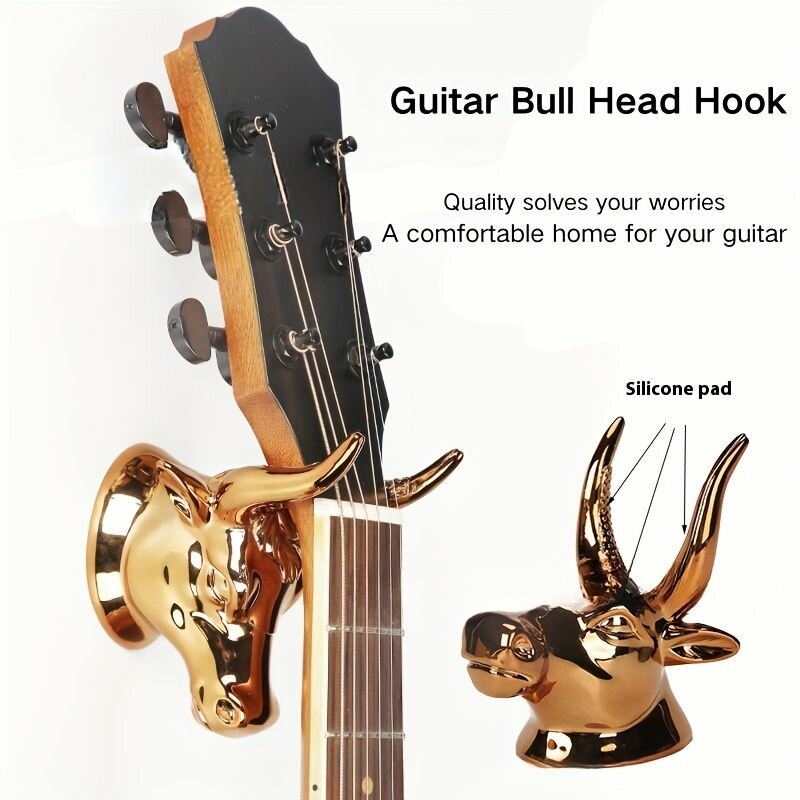 Кронштейн для Балалайки, Домры, Гитары и др. "Голово Быка" Надежное Стеневое Хранение Инструмента