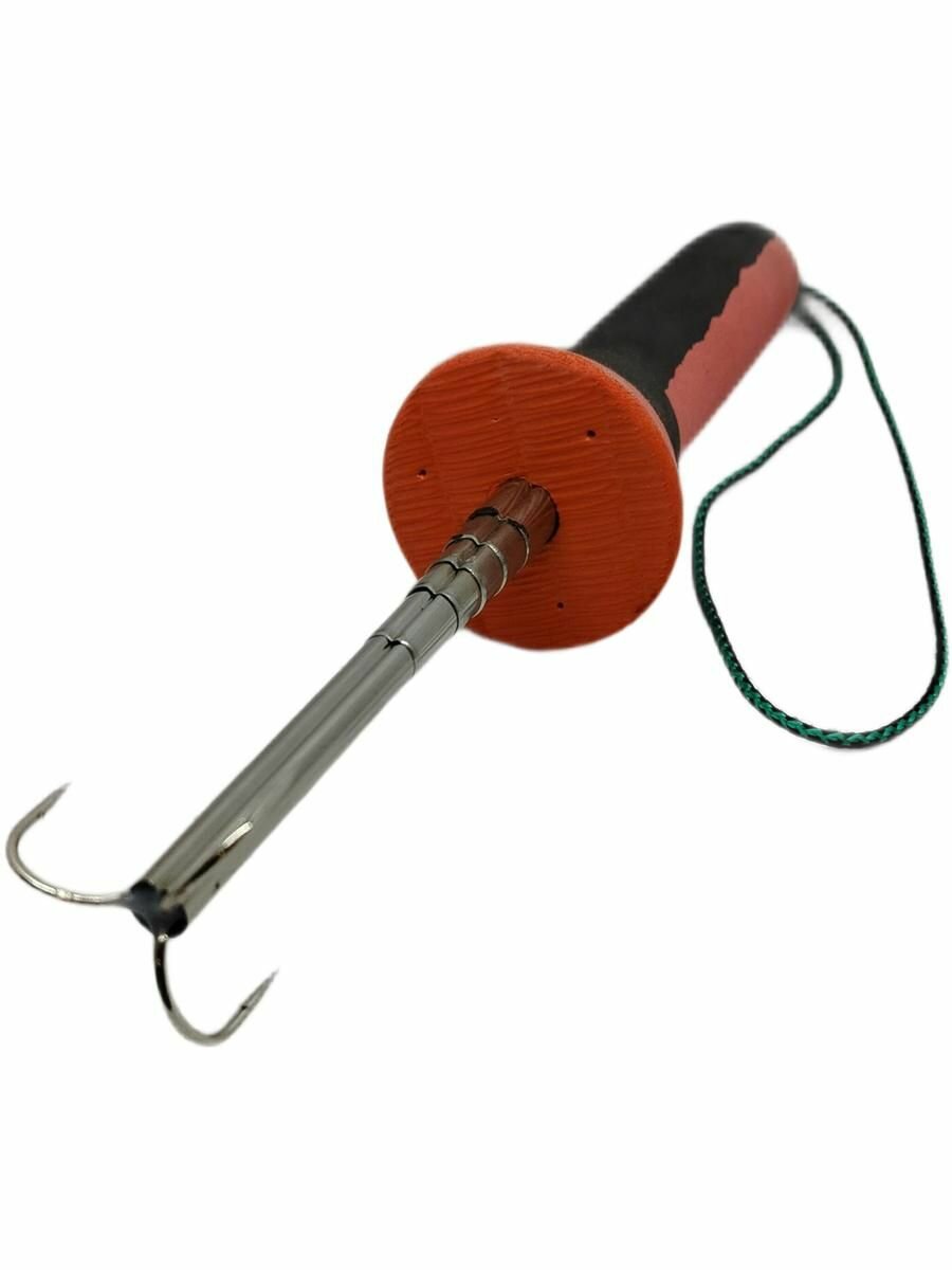 Багор телескопический Форелевый премиум -Фонарик с тройником 7/0-85cm 6 секций