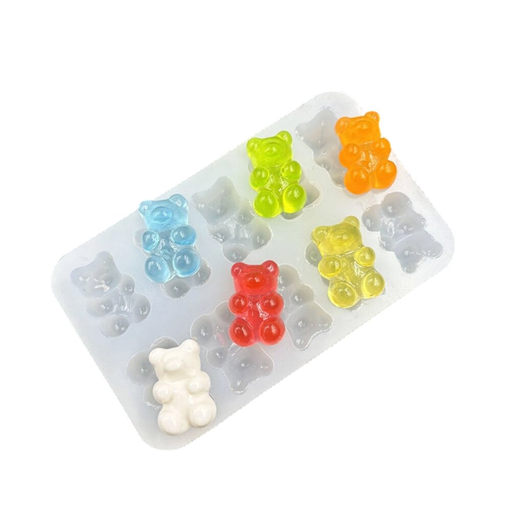 Мини-кристаллическая форма для медведя из эпоксидной смолы