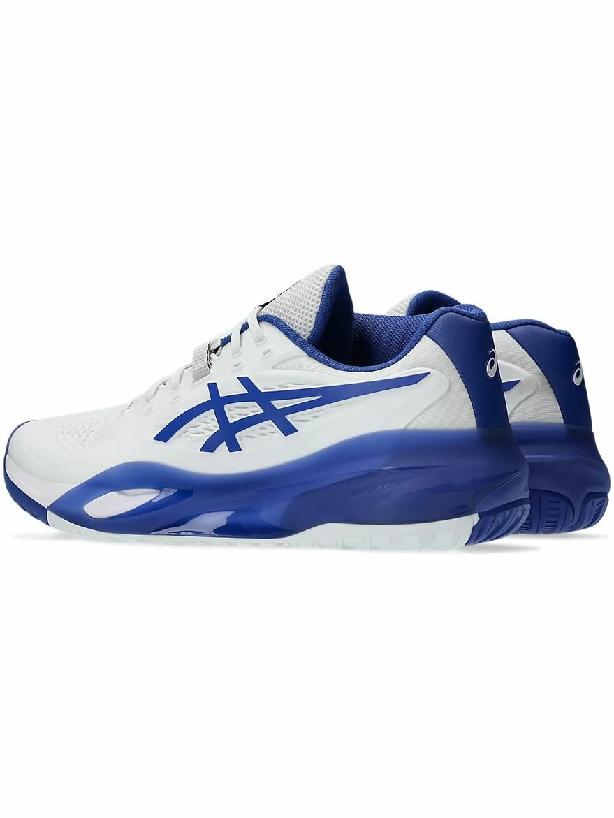 Кроссовки ASICS GEL-RESOLUTION X, полнота F (EU)/ на среднюю стопу, размер 7 US, белый, синий — фото 1