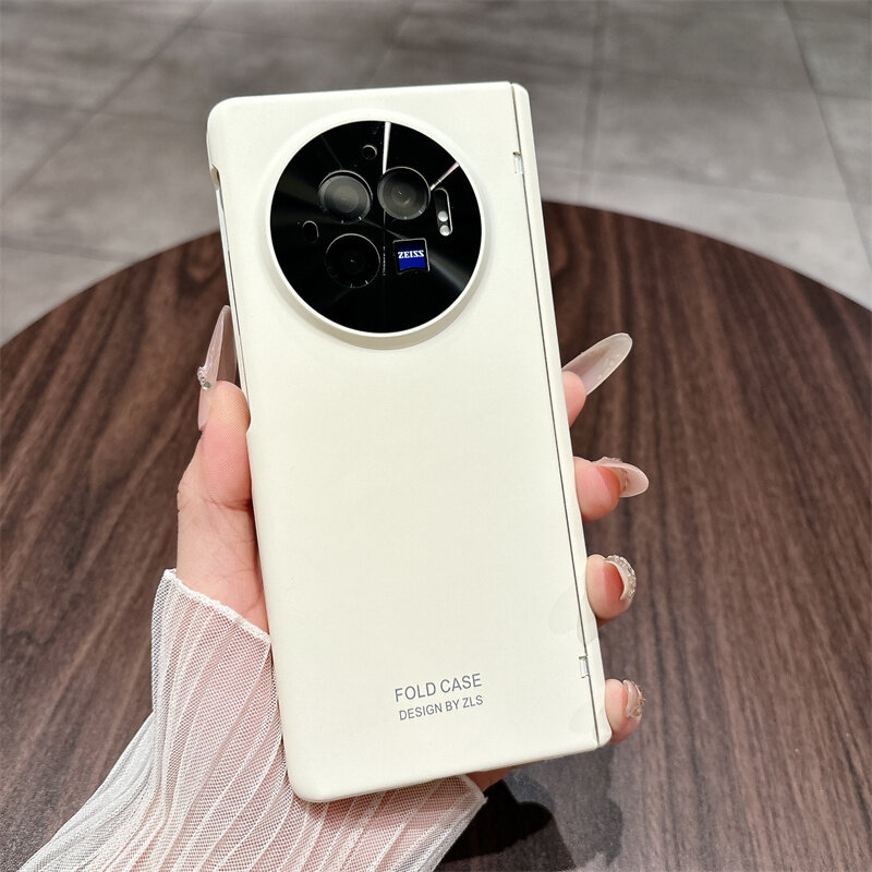 Чехол Для Vivo X Fold 3/Виво икс Фолд 3, soft touch, чехол-кардиомонитор, поликарбонат (PC), защита камеры, ударопрочный, усиленные углы, Vivo, Vivo X Fold 3, white,