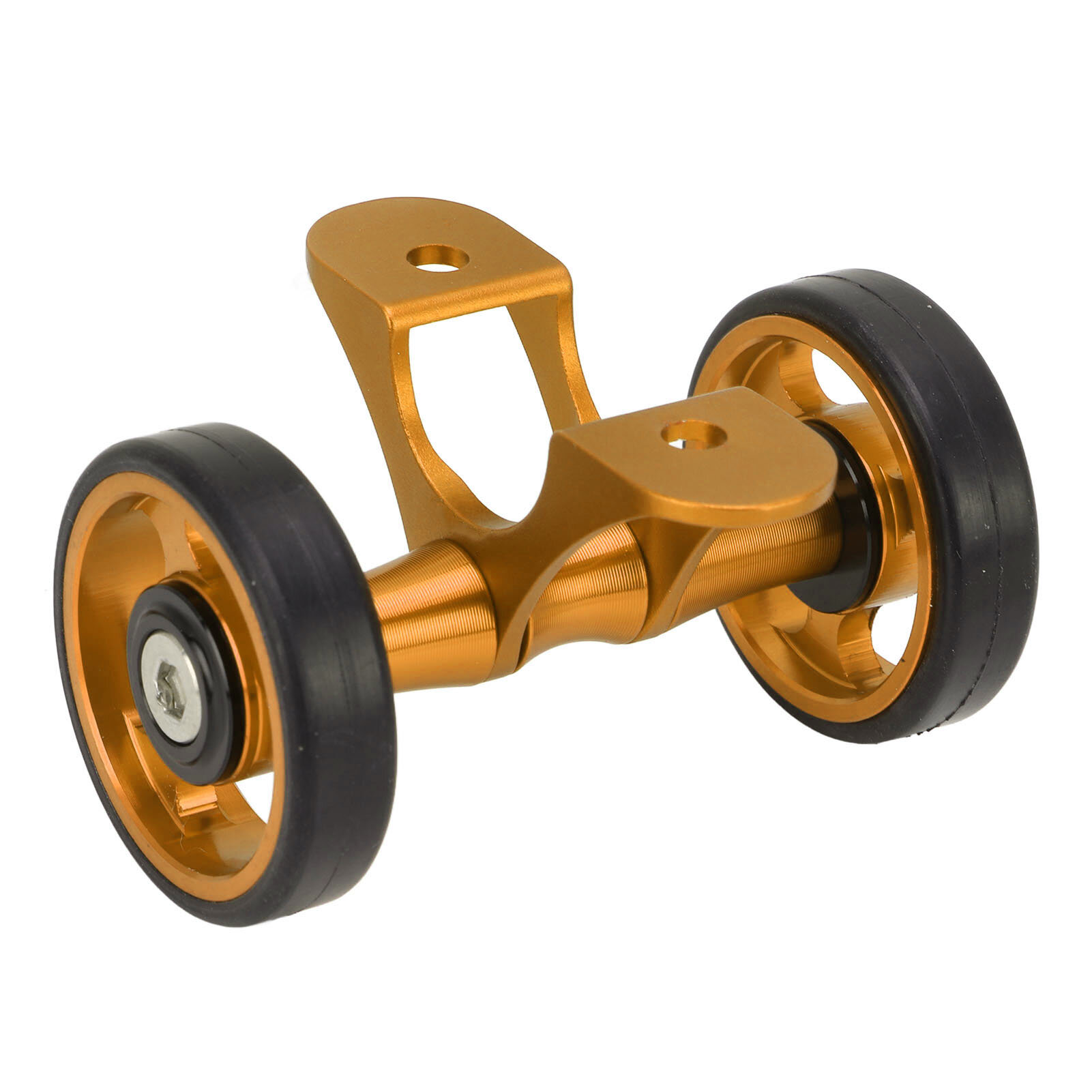 Bicycle Mudguard Easywheel Rollers Wheels Double Wheel for Brompton Folding Bike DahonGold