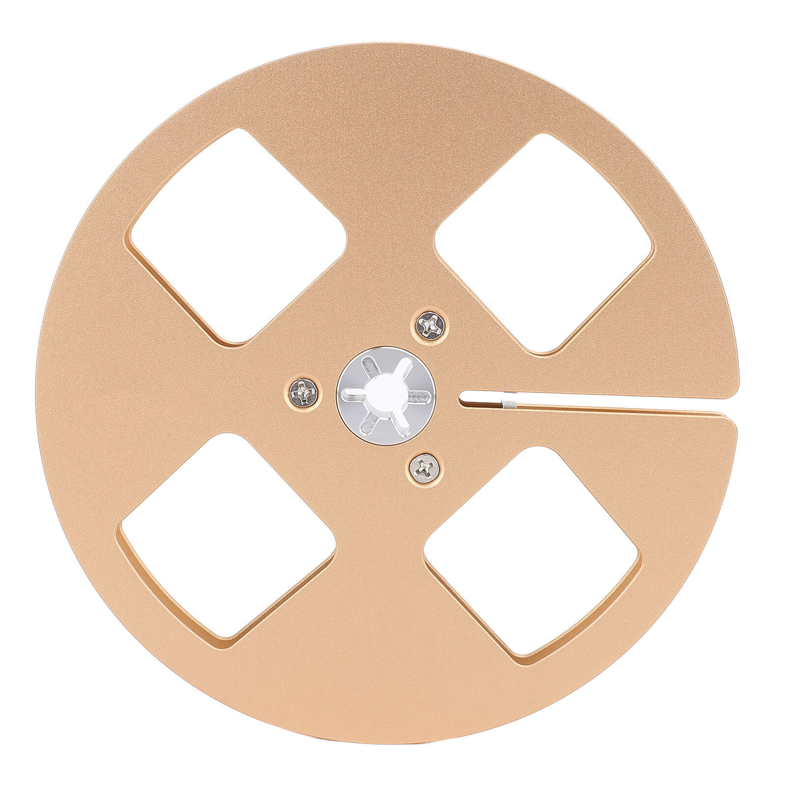 1/4 5 -дюймового пустой ленточной катушки алюминиевый сплав открытая катушка звуковая лента пустая катушка с 4 лункой для Nagra для Studer Revox катушки, чтобы катушка -регистратор Gold