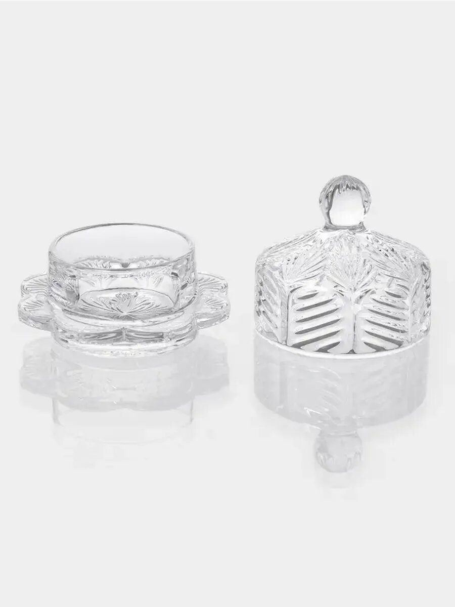 Элегантная икорница с цветочным дизайном