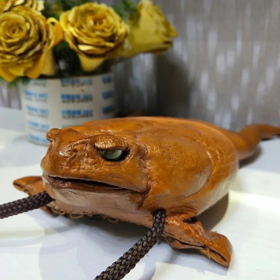 Портативная сумка с изображением бычьей лягушки