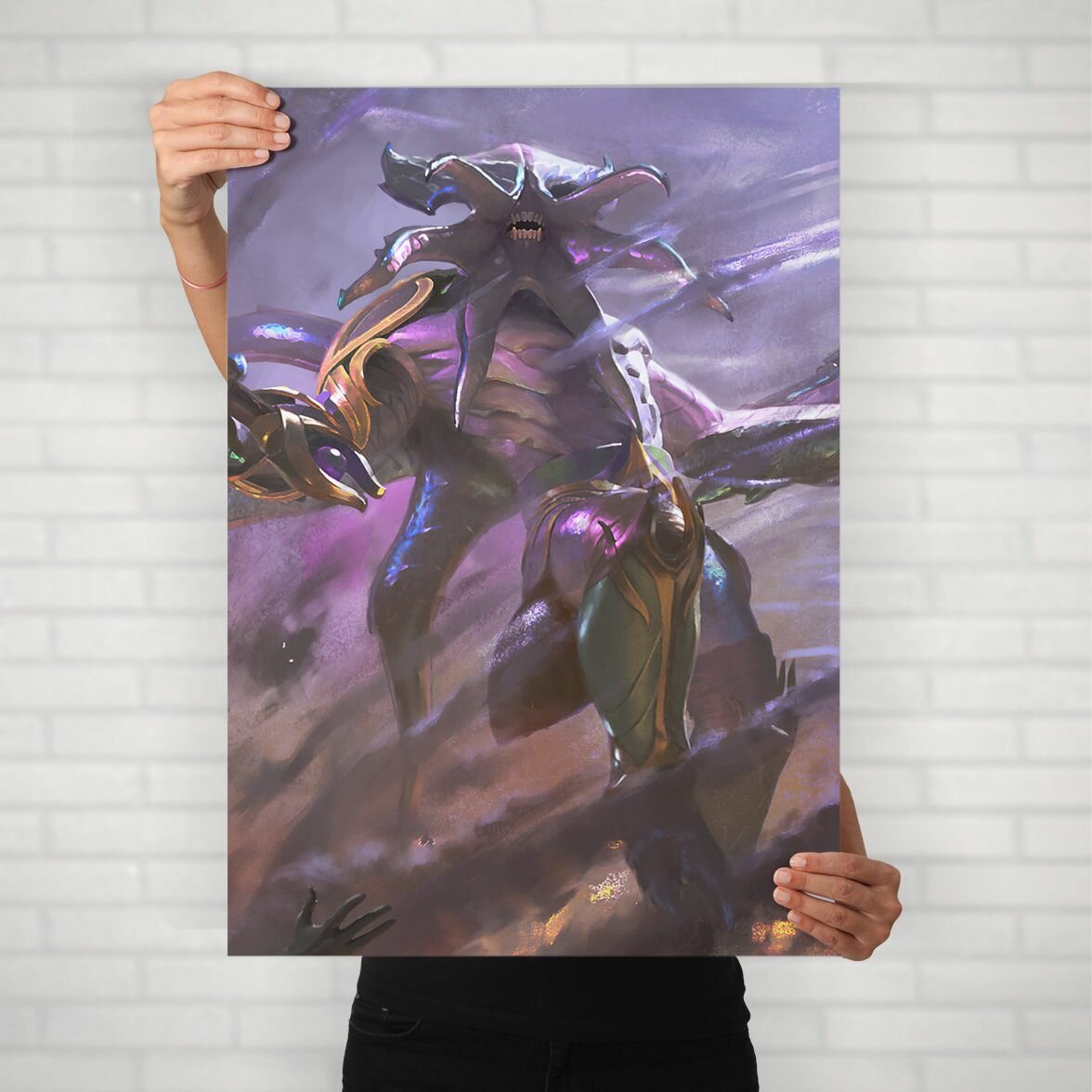 Плакат на стену для интерьера Dota 2 (Faceless Void 8) - Постер по игре формата A1 (60х84 см)