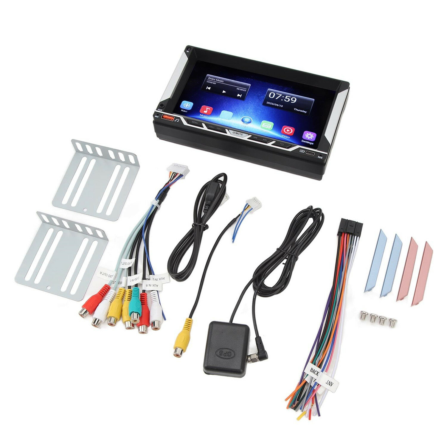 Универсальное автомобильное радио 2Din для системы Android, экран 7 дюймов для автоматического радио, автомобильный MP5 плеер с BT WIFI GPS FM RDS mirror link, модель 7D73, Android 12, разрешение экрана 1024x600, CPU A7 1.3GHz x4, RAM 1GB/2GB, ROM 32GB,