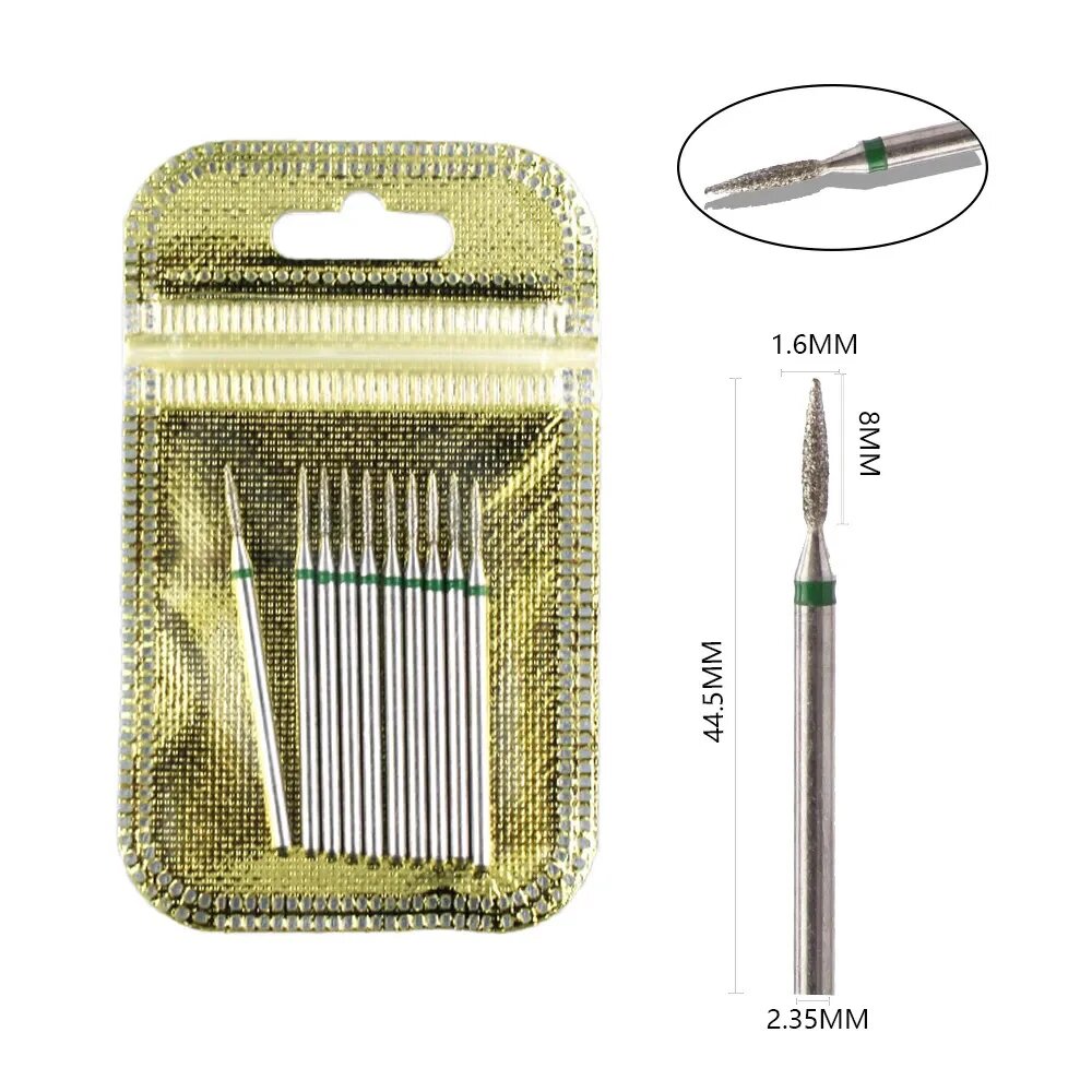 Набор фрез для ногтей APRITH из нержавеющей стали, 10 шт. 10pcs-H22