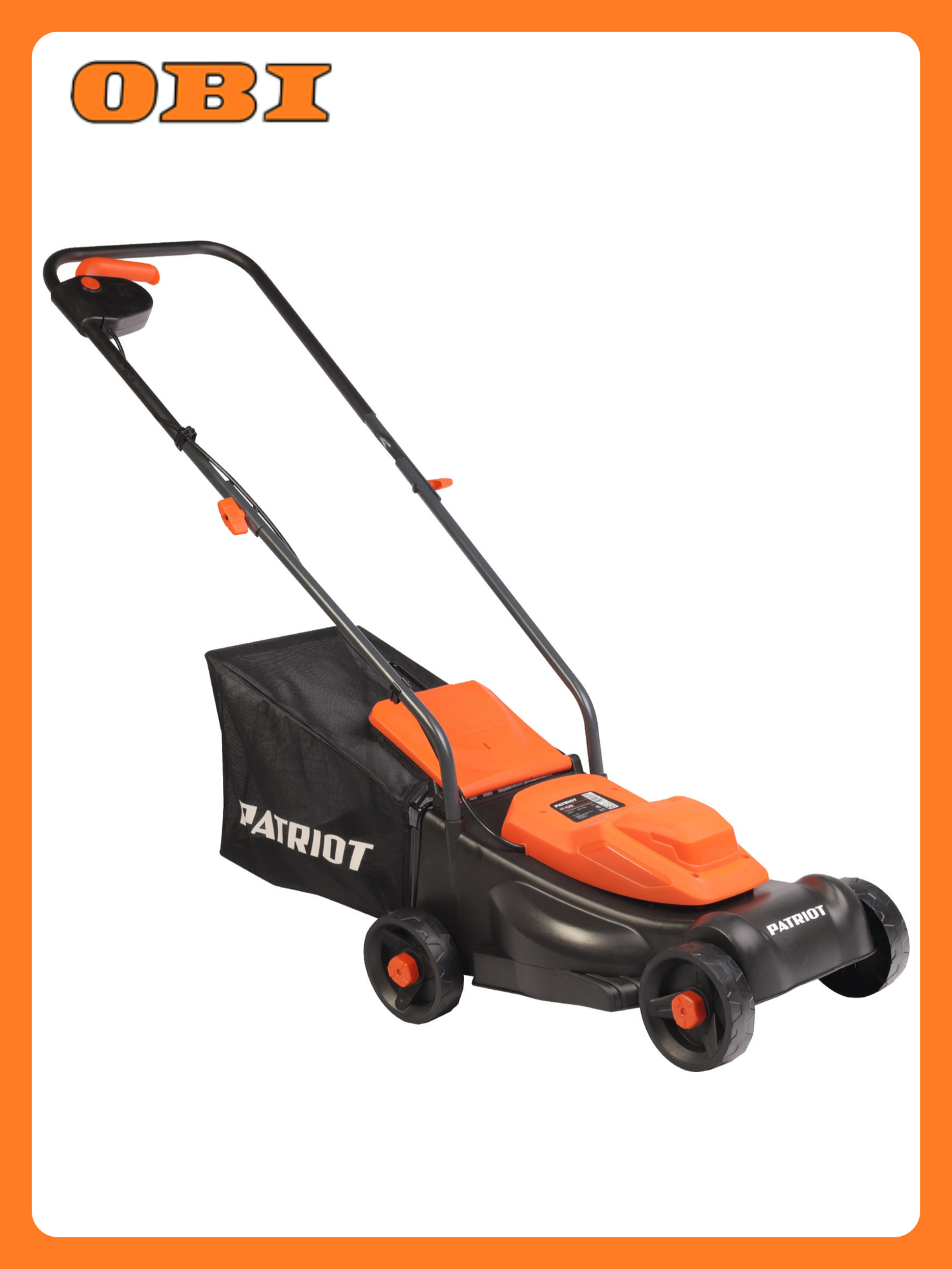 Газонокосилка электрическая PATRIOT PT 1130E, складная, 1300 Вт, травосборник 30л, ширина 32см