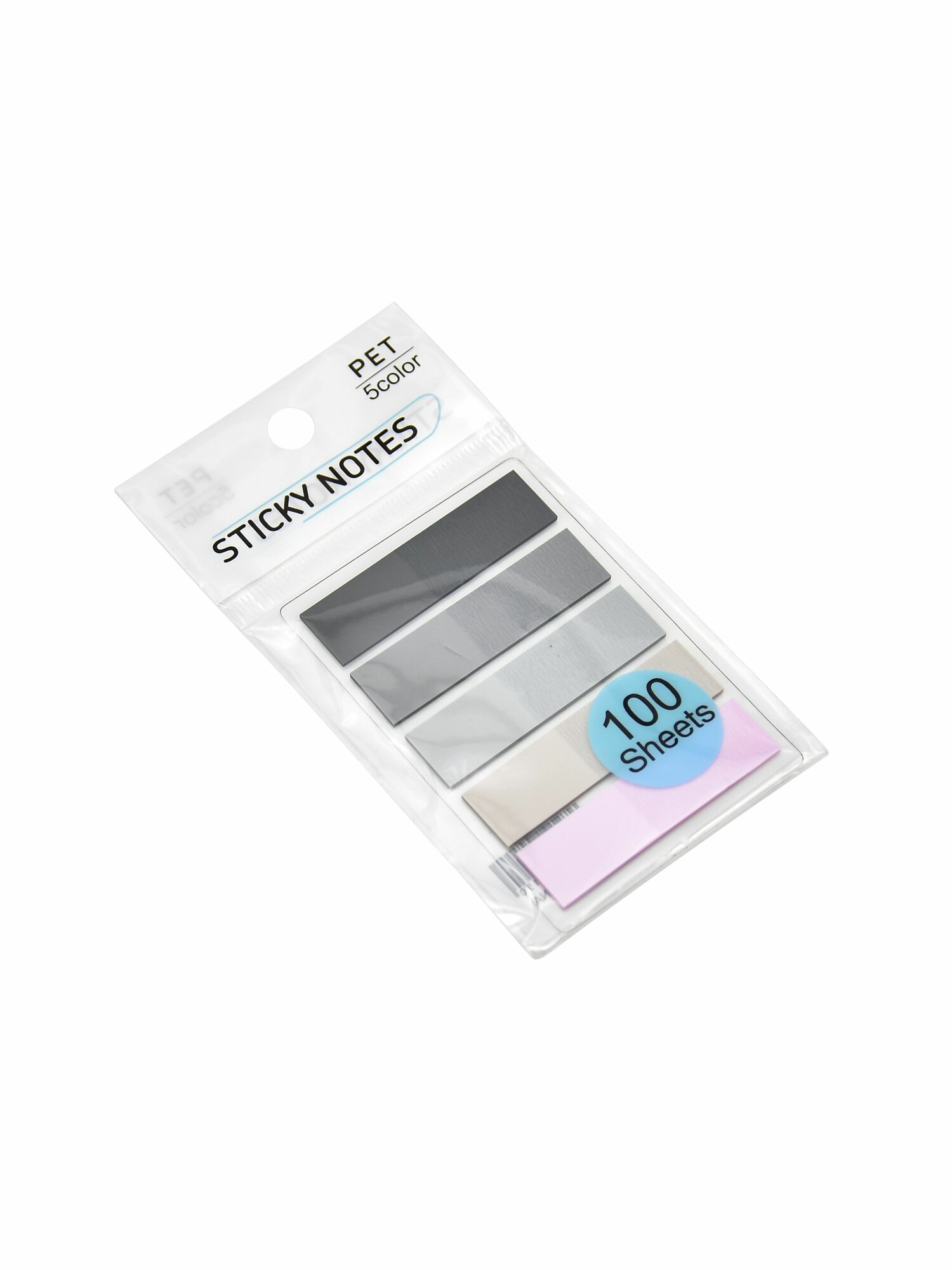 Закладки пластиковые 45х12мм "Пастельные" 5 цветов по 20 листов