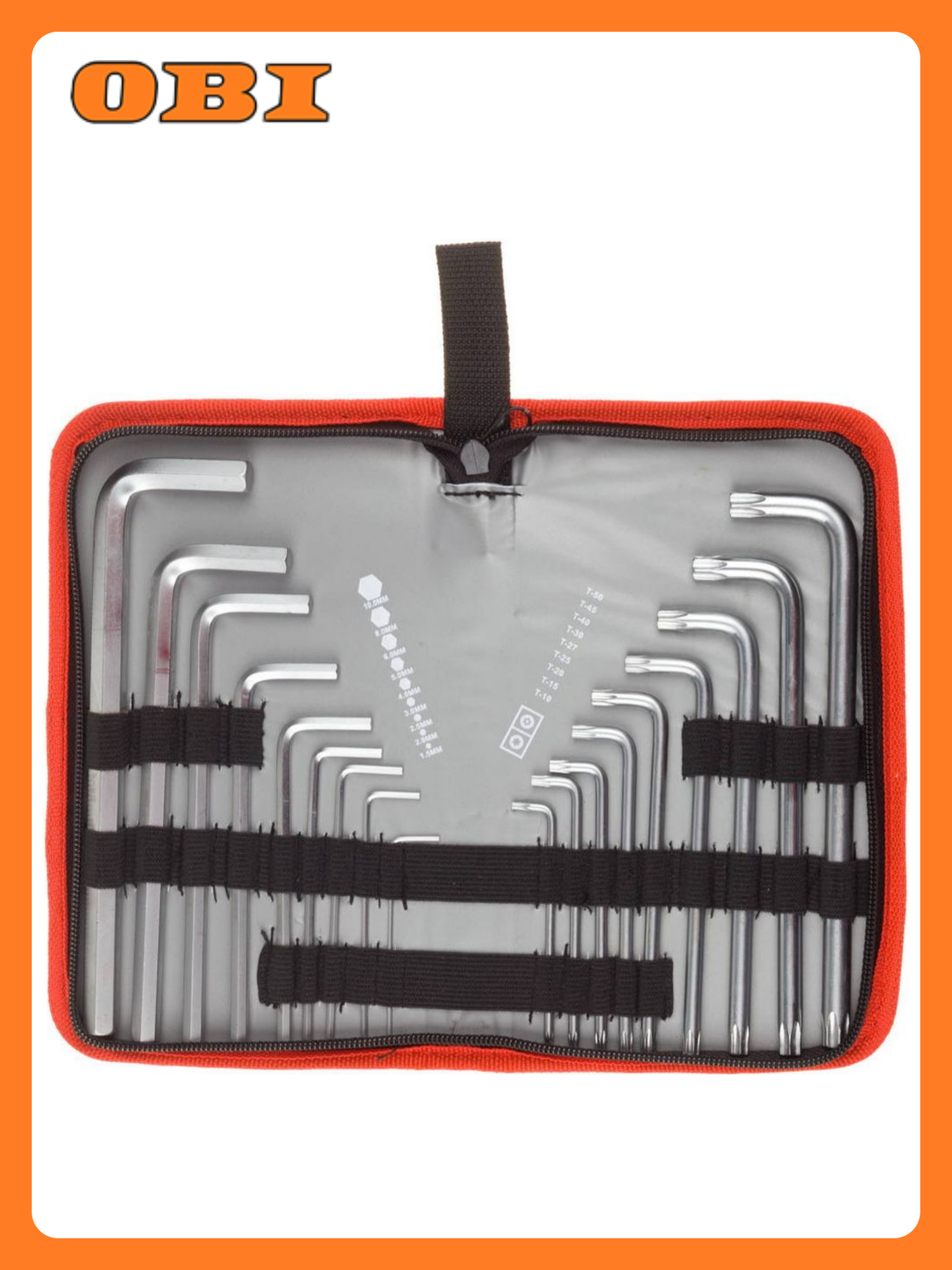 Набор ключей ЗУБР 27463-H18, легированная сталь CrV, шарообразный наконечник, 9 шт