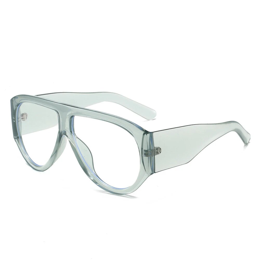 Большие черные очки Glocco для близорукости -2 -4 Green, Myopia-150, Зеленый