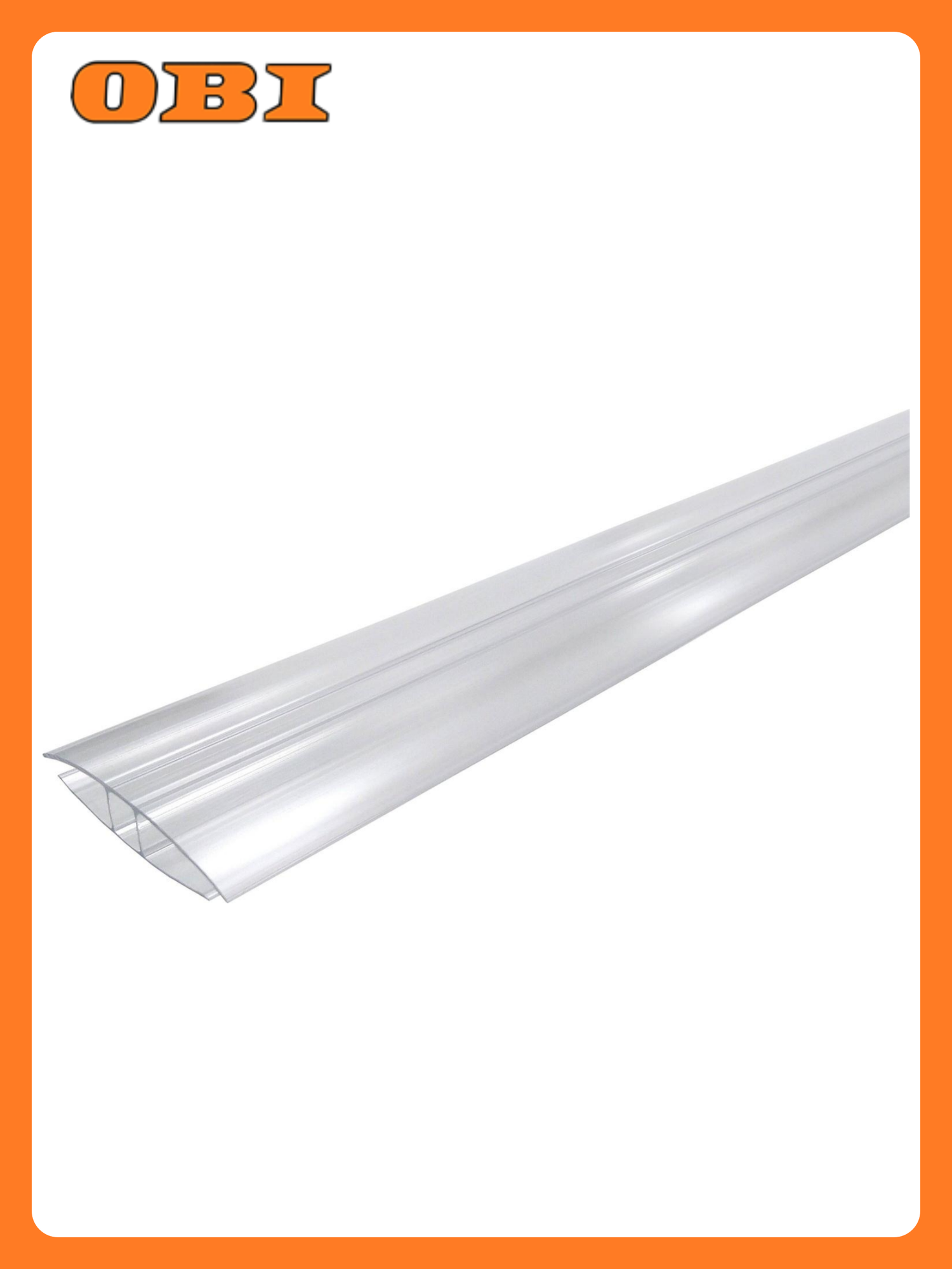 Профиль Novattro, стыковочный, пластиковый, 3000x80x8 мм, серебристый