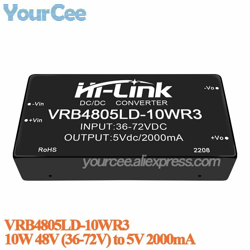 DC-DC преобразователь Hi-Link VRB4805LD-10WR3 36-72V to 5V 2000mA