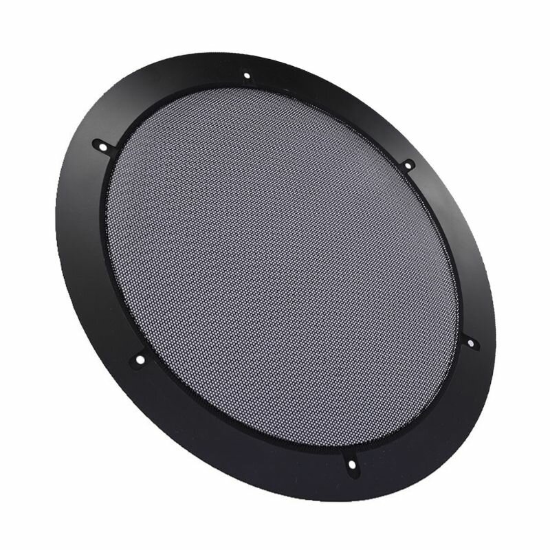 (1 шт.) Сетчатый кожух 12 динамика - черная сетка с черным кольцом