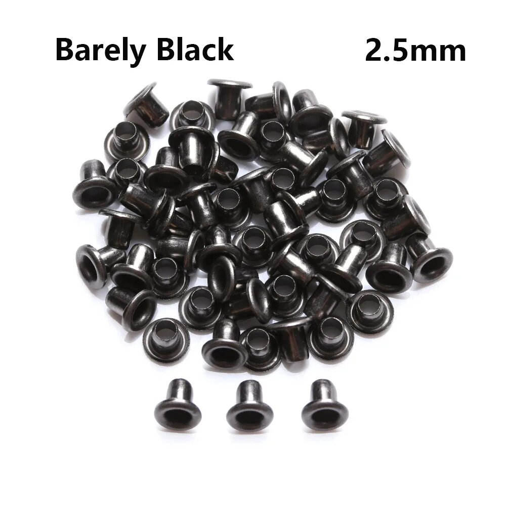 Металлические мини-пряжки 50 шт. Черный, 50PCS 2.5mm black