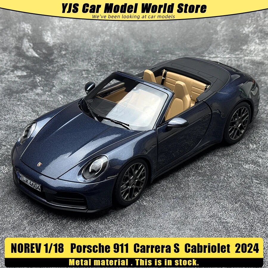 NOREV 1/18 Porsche 911 Carrera S Cabriolet 2024 Blue