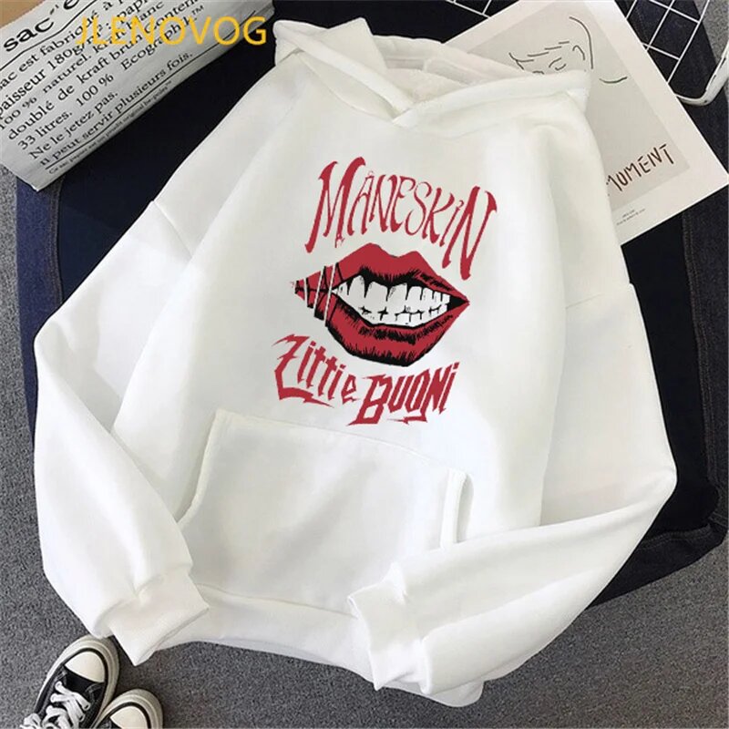 Толстовка Maneskin Zittie Buoni белая, размер S, цвет J00609219w