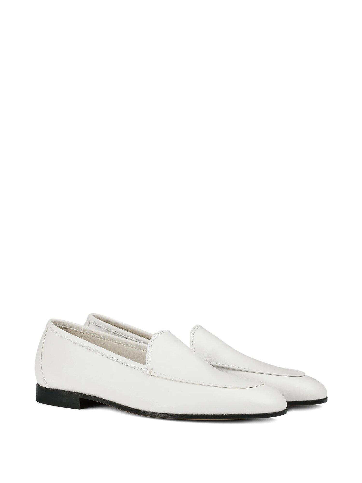 Лоферы Doucal's Leather loafers, размер 40, white — фото 1