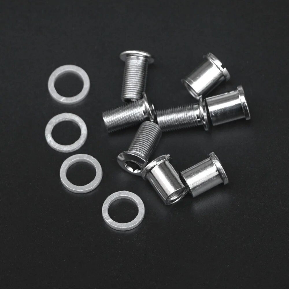 GANOPPER Болты для звезд велосипеда из нержавеющей стали 4/5/10 пар 4 sets 13mm 17mm