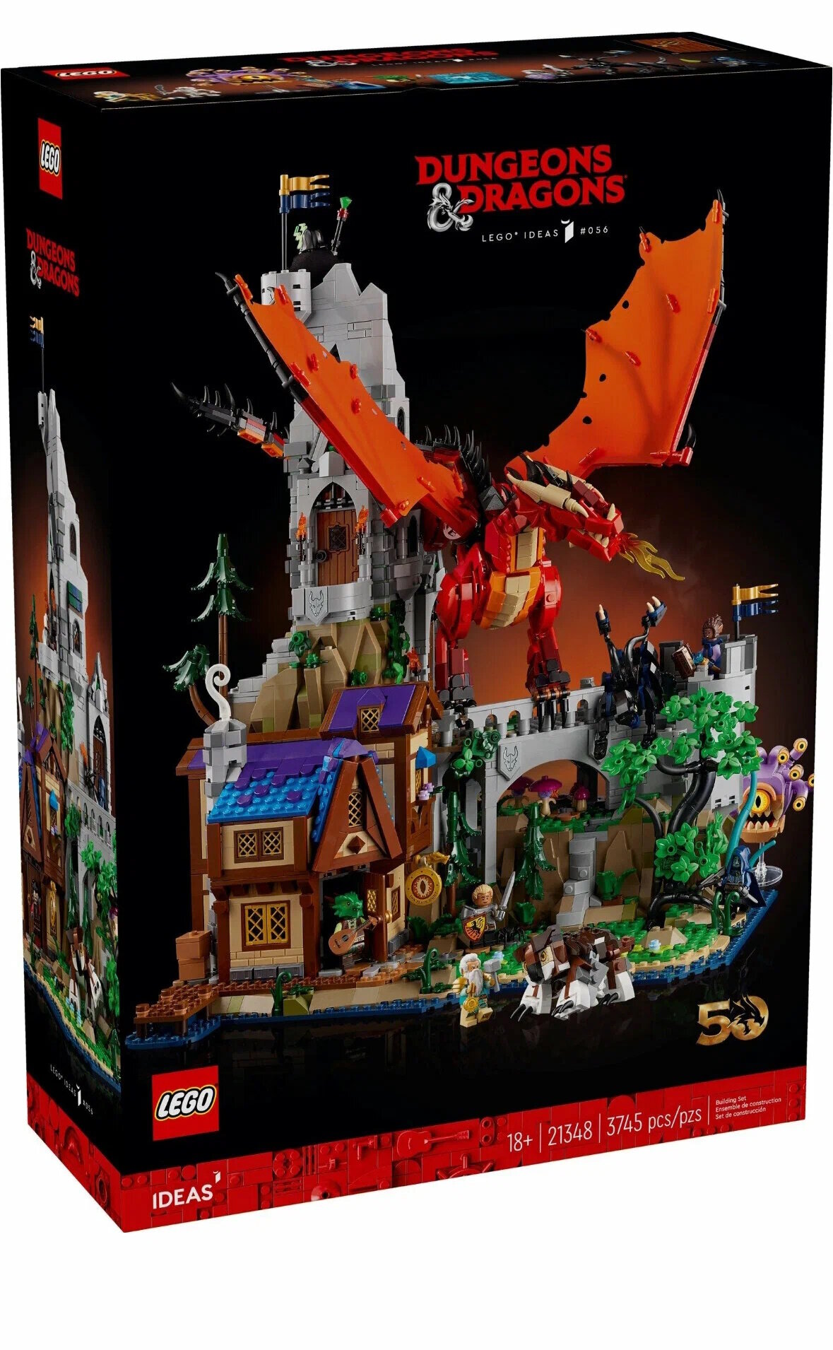 Конструктор LEGO Ideas Dungeons and Dragons "Подземелья и драконы", 3745 элементов, 11 минифигурок