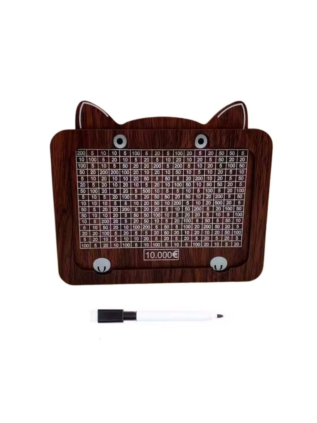 Деревянная копилка с функцией подсчёта, 10000