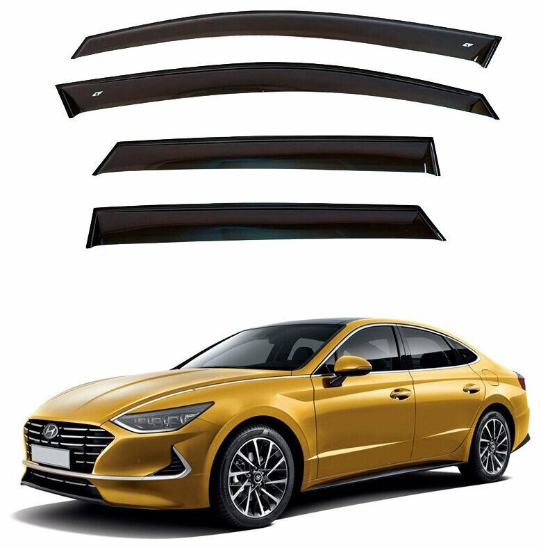 Дефлекторы для окон HYUNDAI SONATA VIII (DN8) 2019- седан