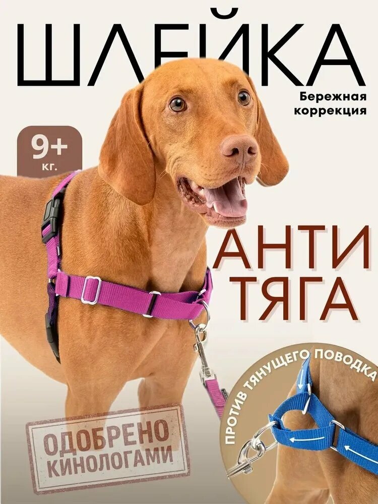 Шлейка для собак крупных и средних пород антитяга