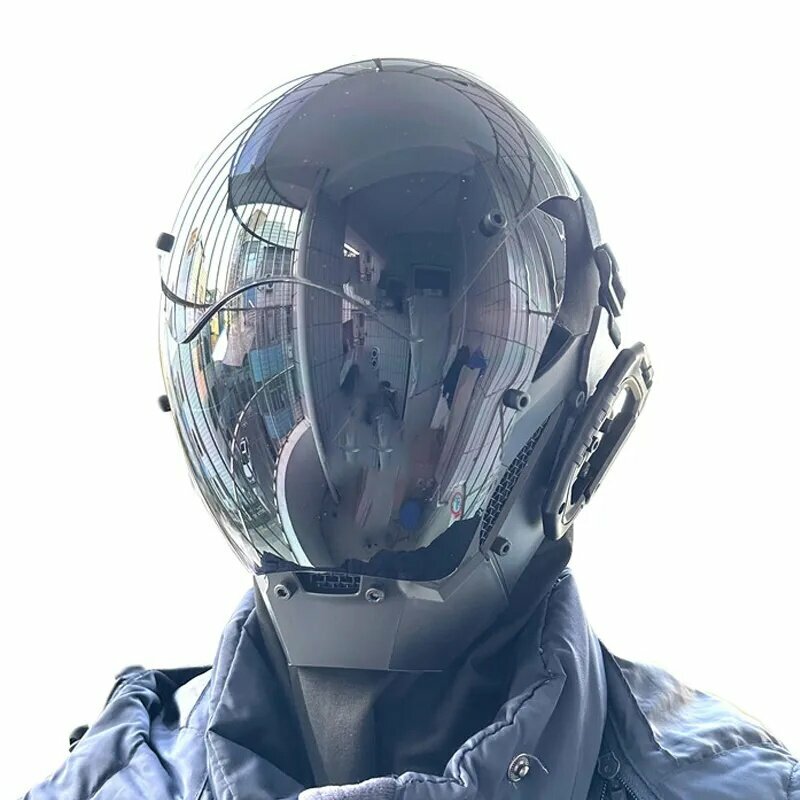 Кибер панк маска ручной работы Cosplay маска для мужчин и женщин священные