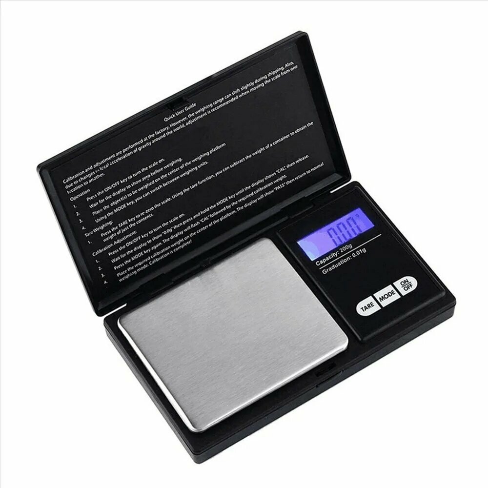 2X цифровые карманные весы 100G-0.01G мини электронный измерительный прибор настольный кухонный