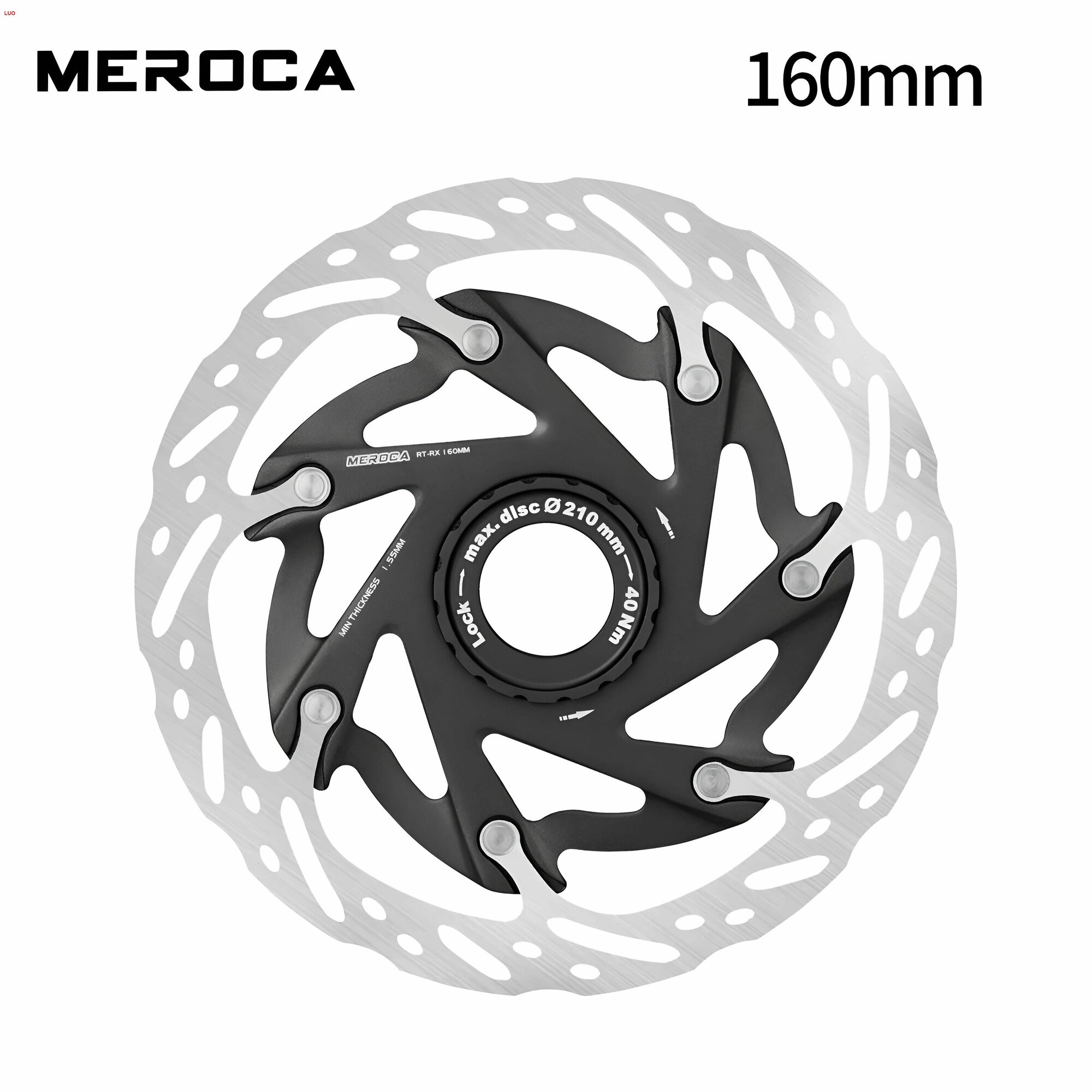 Тормозной ротор MEROCA Ultralight Center Lock с радиатором, 140/160 мм, толщина 1,8 мм, для шоссейных и горных велосипедов