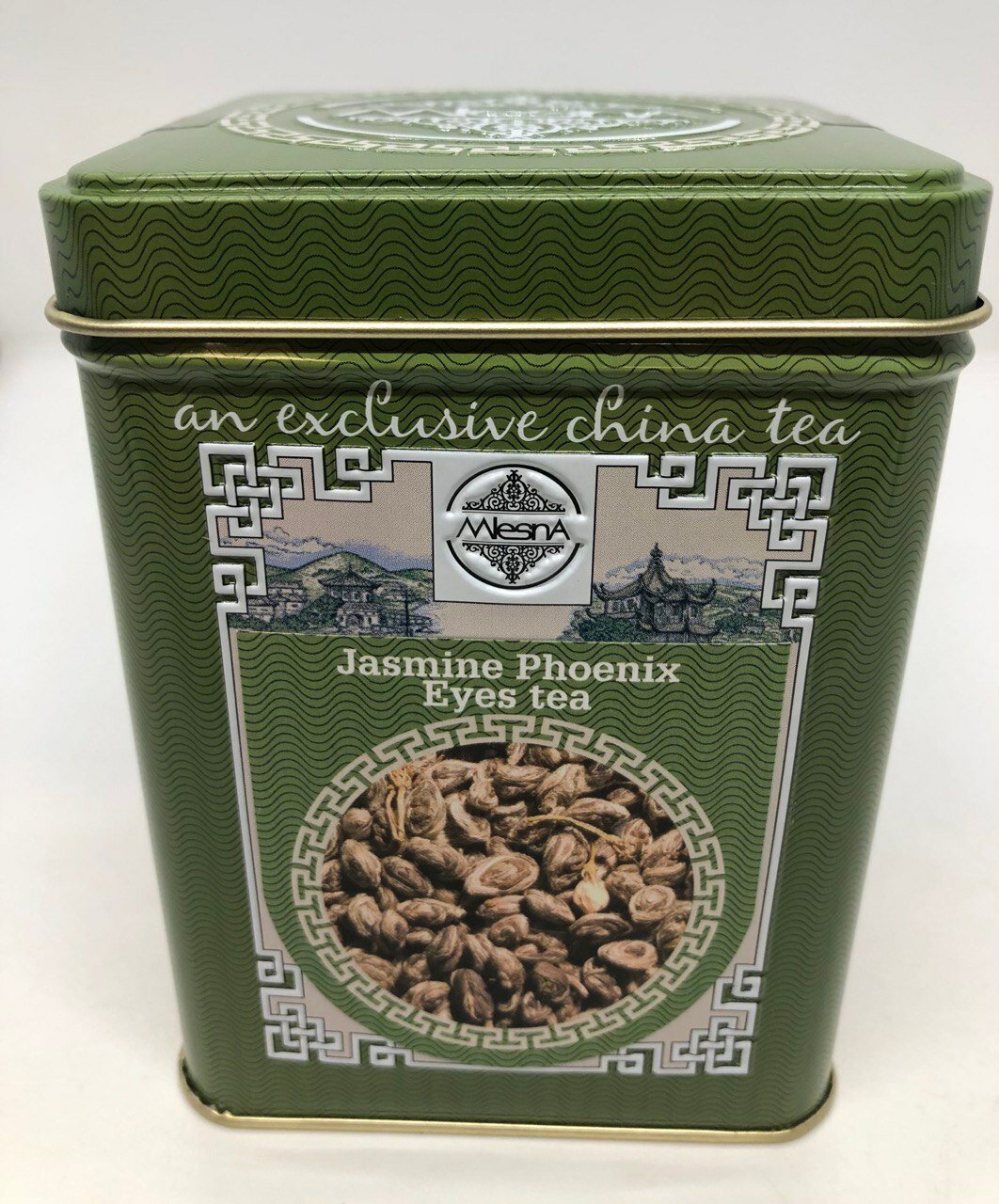 " Млесна" чай китайский зеленый крупнолистовой с цветками жасмина " Глаз Феникса" 200 г