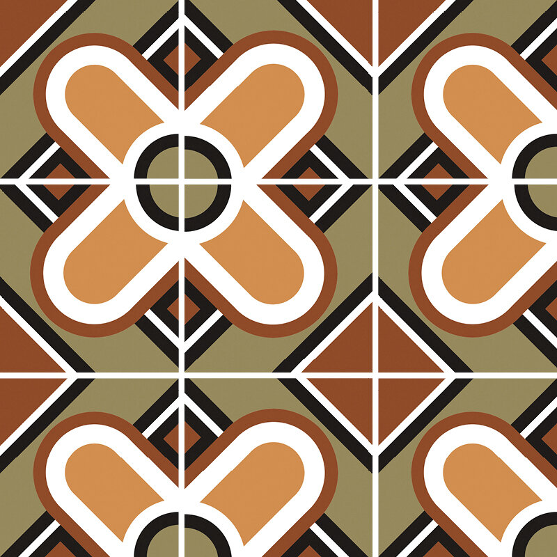 Керамогранит EQUIPE BAUHOME BLUME WARM матовый 20x20 25шт. (цена за 1 уп - 1м2)