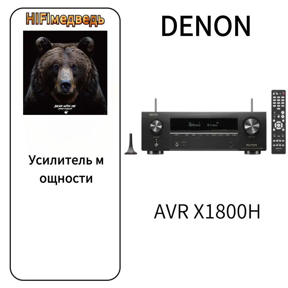 AV ресивер Denon AVR-X1800H Black