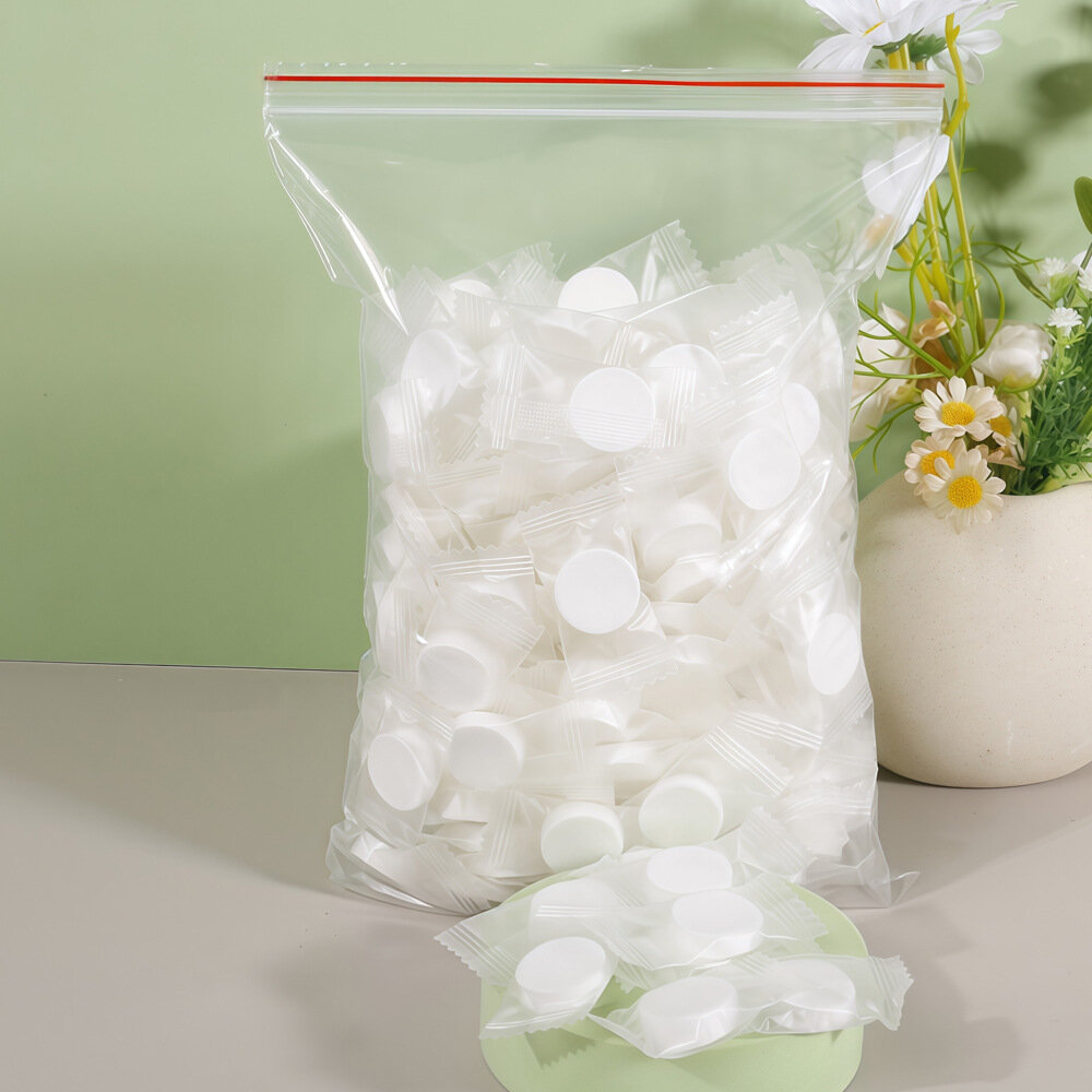 Одноразовые сжатые маски, упаковка 500 штук, чистые хлопковые маски для салонов красоты, влажное применение, ультратонкие шелковые бумажные маски