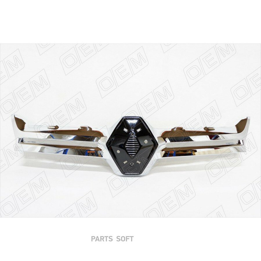 Накладка решетки радиатора Renault Duster 1 2015-2 от официального дистрибьютора, OEM, артикул OEM3221