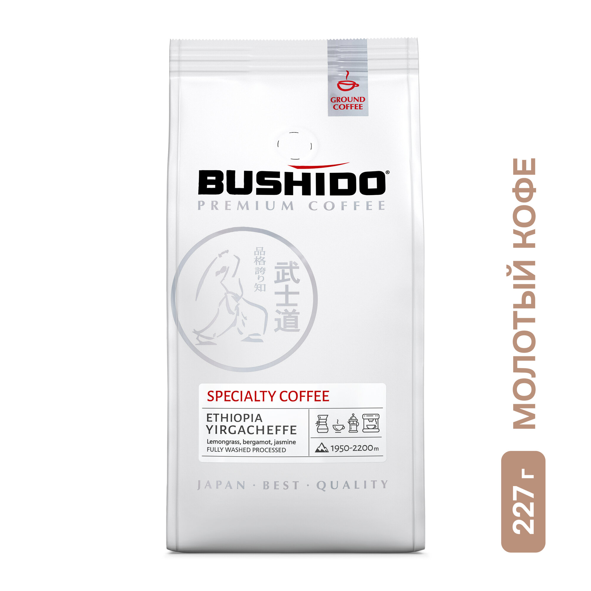 Кофе молотый Bushido Specialty, 227 г