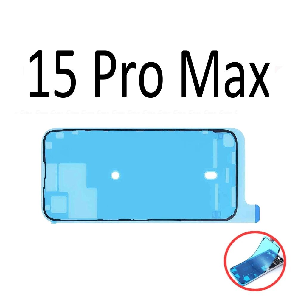 Для iPhone 15 14 Plus Pro Max ЖК сенсорный экран дисплей задняя крышка рамка Водонепроницаемая нарезанная клейкая лента стикер For 15 Pro Max Front