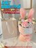 Букет из плюшевых игрушек розовый, 20 см, подарок девочке, девушке, жене на день...