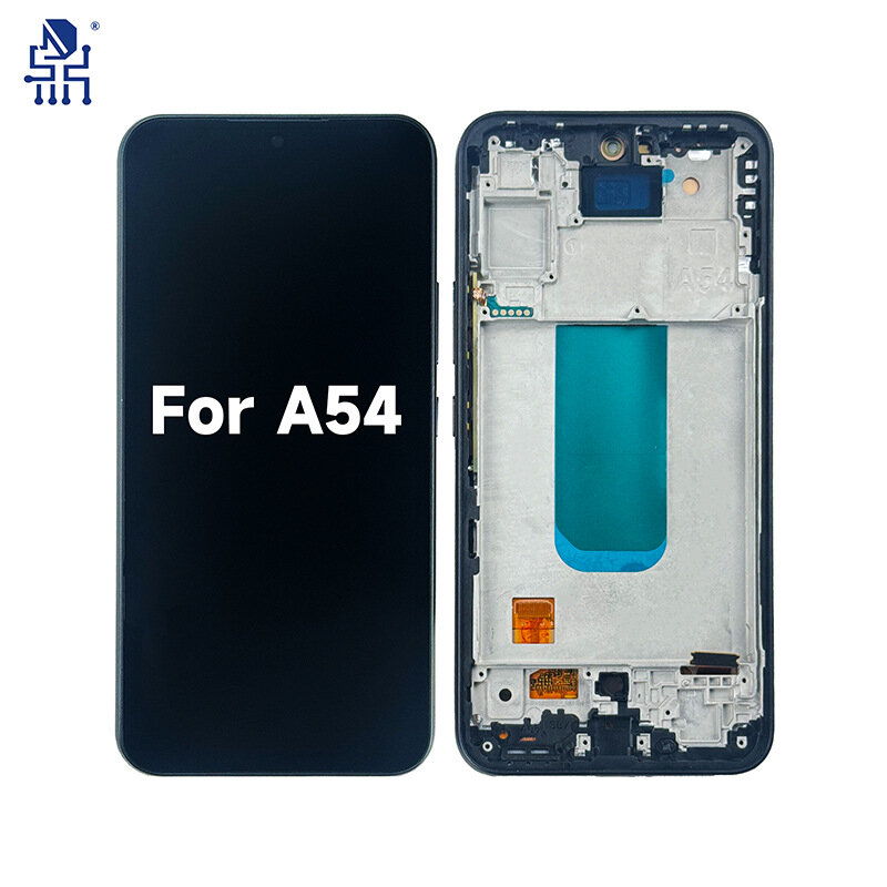 Оригинальный OLED дисплейный блок Samsung A54 5G с рамкой для модели SM-A546B, высококачественная замена экрана