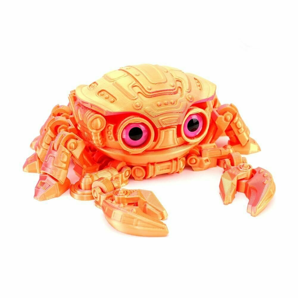 Механическая игрушка-краб с 3D-печатью