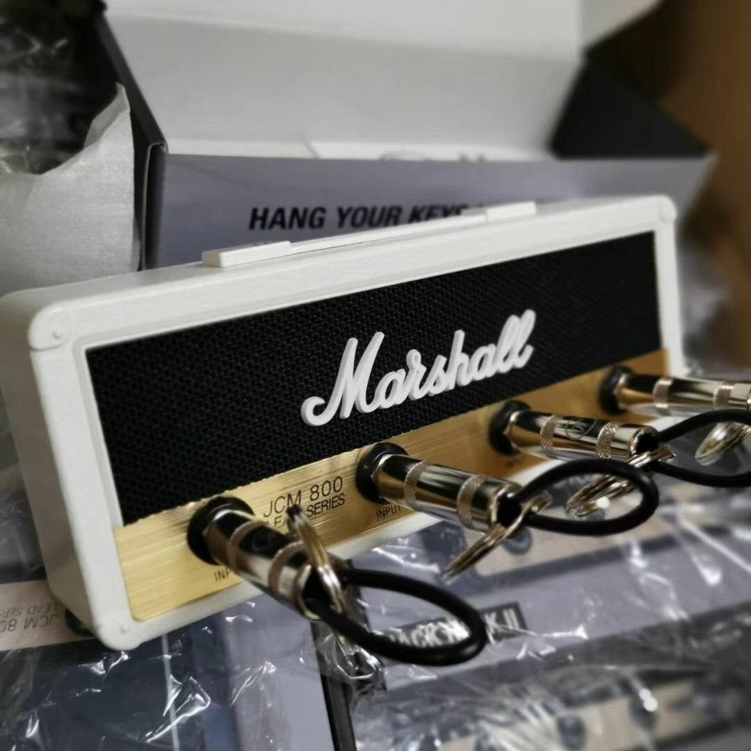 Ключница настенная SRD "Marshall", пластик, 4 крючка, черный, 19,5x7,5х4 см