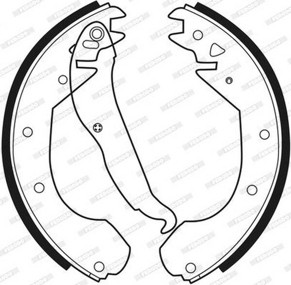 Комплект тормозных колодок FERODO FSB199 Opel Co ммodore C, Kadett D, Kadett E, Manta B, Rekord E, Combo, Vauxhall Astra, Belmont, Carlton, Cavalier, Astramax, Astra Van, Combo, Corsa Van