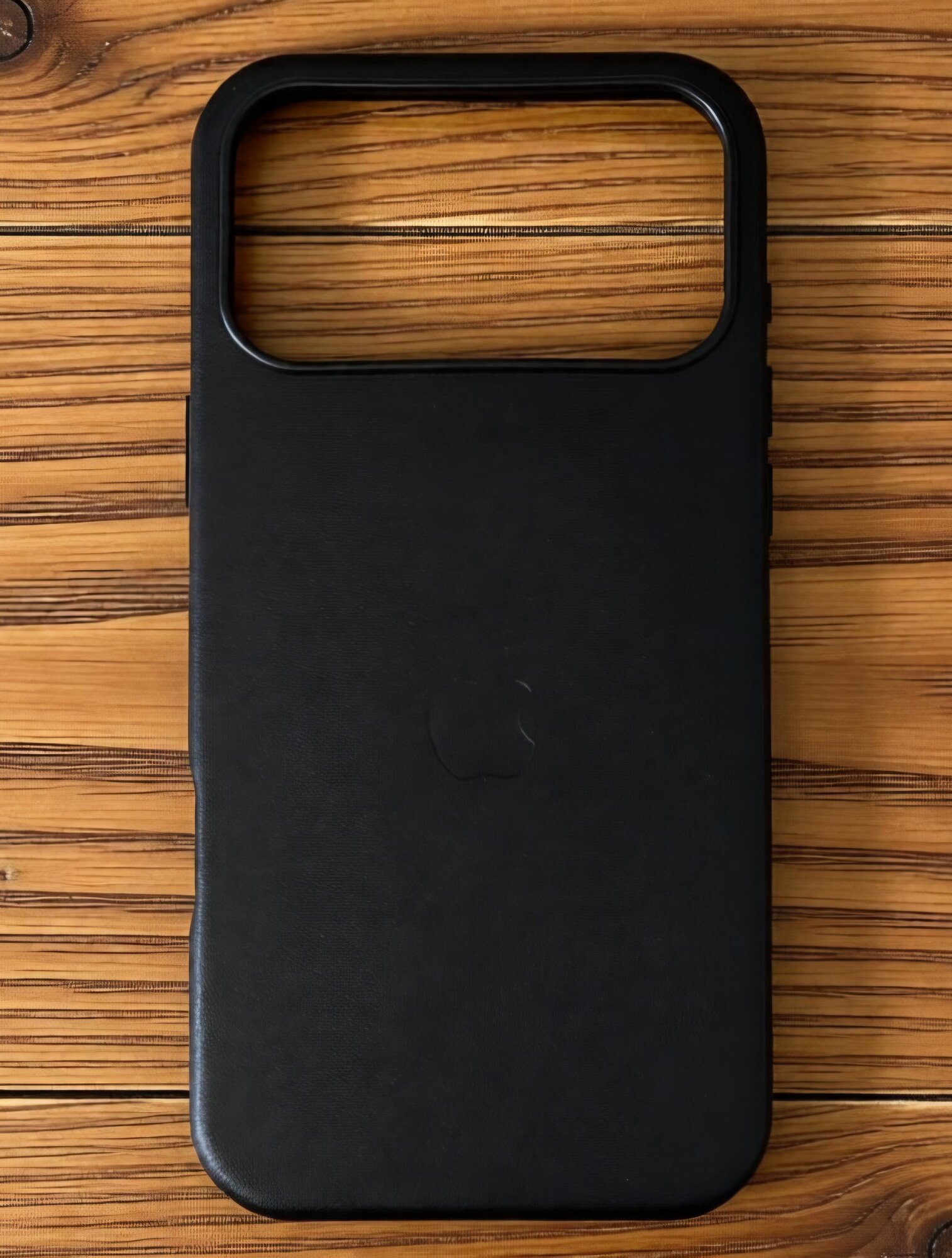 Чехол для iPhone 17 Pro Max Leather MagSafe Case / чёрный