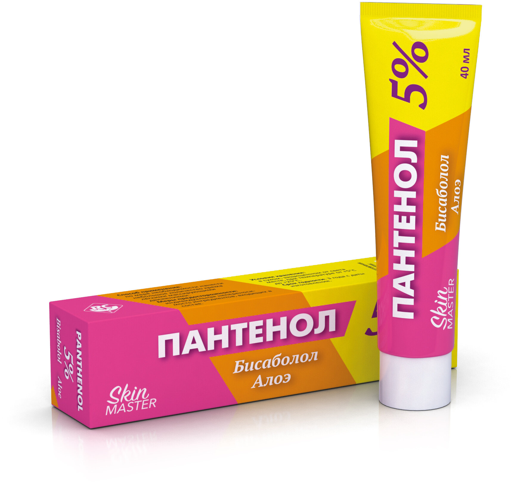 Крем Пантенол 5% с Бисаболом и Алоэ SkinMaster 40 мл.