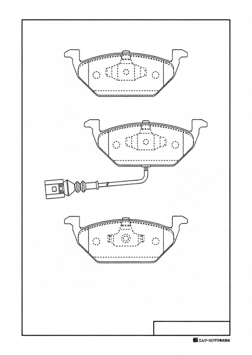 Колодки тормозные дисковые AUDI A2 (8Z0) D11340MH MK KASHIYAMA арт. D11340MH