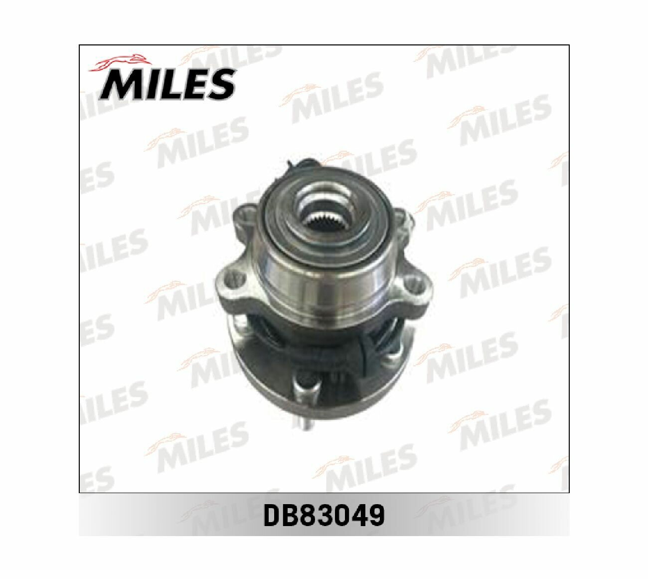 Ступица с подшипником передняя +ABS, NISSAN PATHFINDER/NAVARA 05- AWD, MILES DB83049